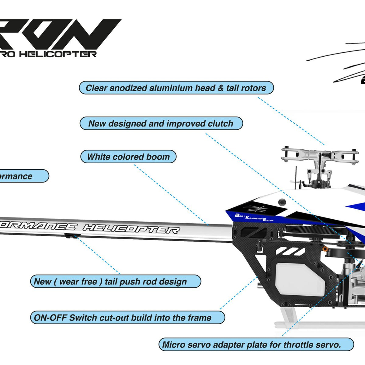 NiTron 90 Helicopter kit Bert Kammerer Edition – farfast.ca/3DH Hobbies