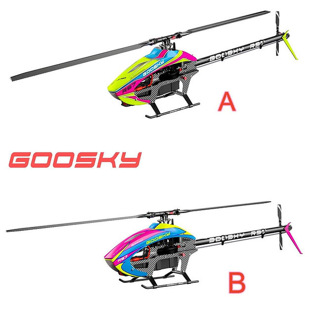 Goosky RS7 700 heli kit. No blades. Yellow – farfast.ca/3DH Hobbies
